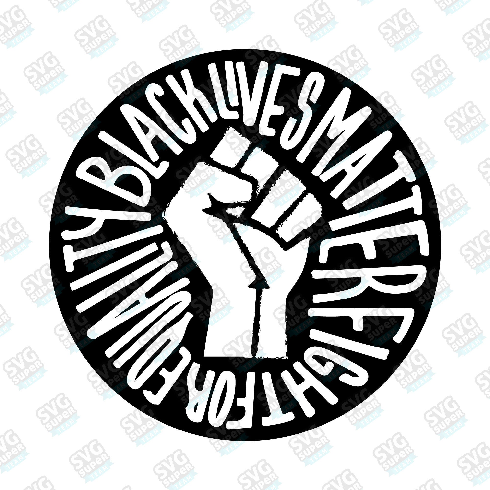 Black Lives Matter Svg, Raised Fist Svg Sticker Digital Download, Png ...