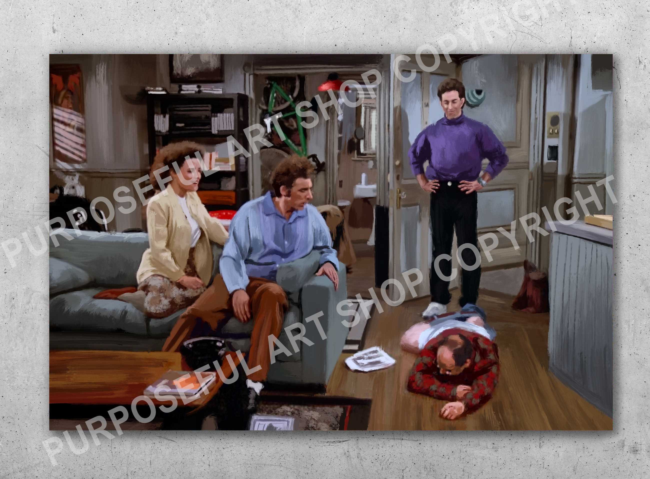 Seinfeld Art Canvas and You Want to Be My Latex - Etsy