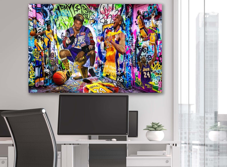 Limited Edition Kobe Bryant Premium Graffiti Canvas Ready to - Etsy