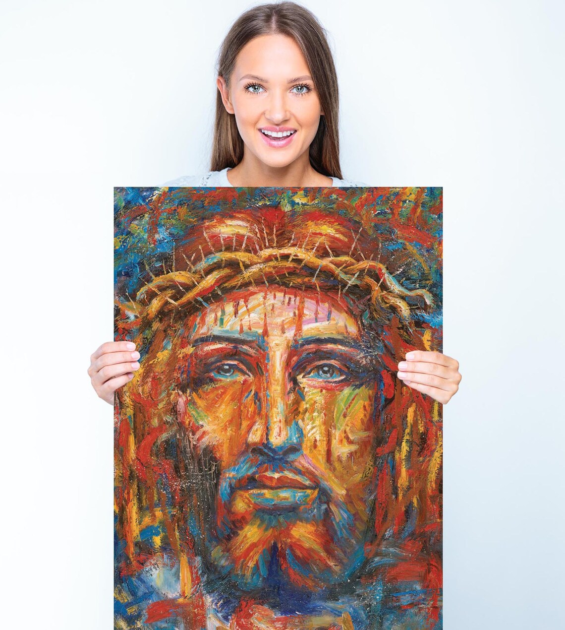 Colorful Abstract Jesus - Etsy