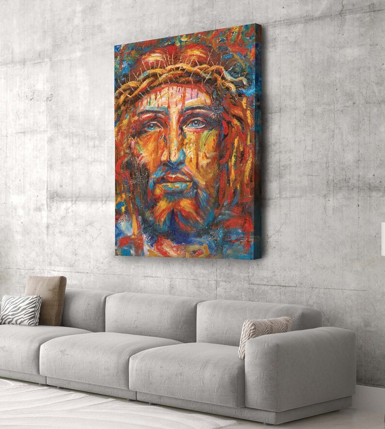 Colorful Abstract Jesus - Etsy