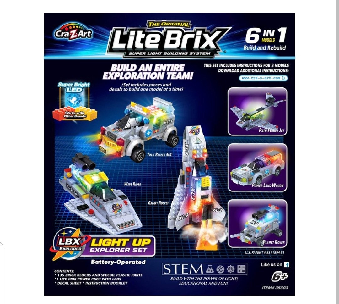 90’s Lite Brix Blocks Explore Your Imagination - Etsy