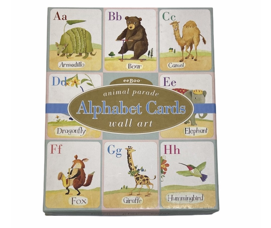 90s Alphabet Cards Wall Art - Etsy