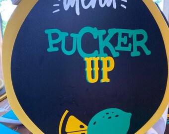 Bold Lemons Pucker up Cutting Board DIY Lemon Project Laser Cut Lemons ...