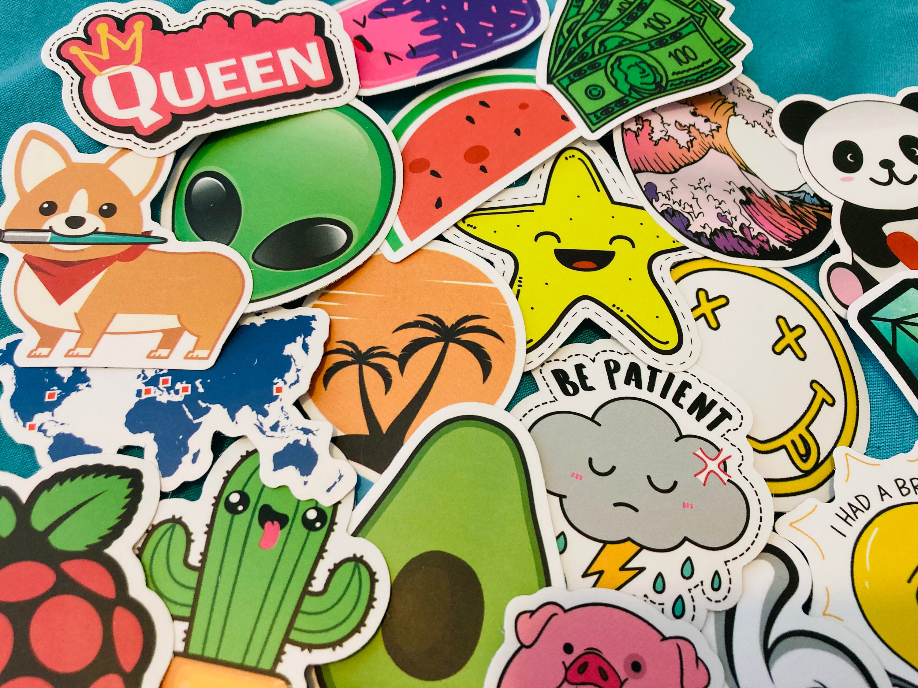 Funny and Cute Cartoon Sticker Pack, Random Variety of Stickers Set - Etsy