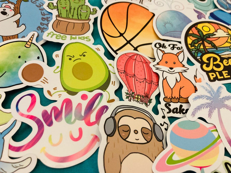 Funny and Cute Cartoon Sticker Pack, Random Variety of Stickers Set - Etsy