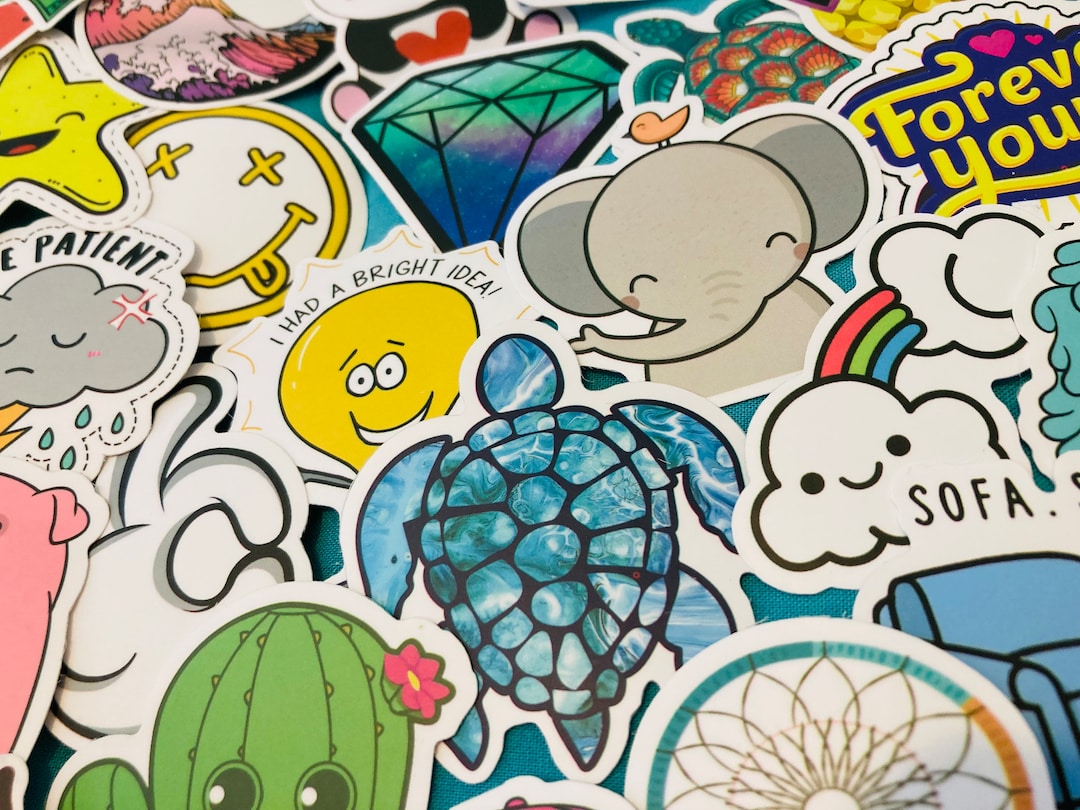 Funny and Cute Cartoon Sticker Pack, Random Variety of Stickers Set - Etsy