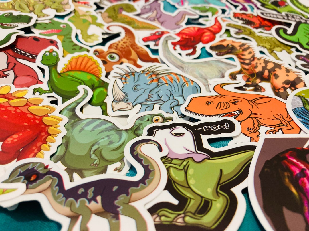 Dinosaur Sticker Pack, Random Variety of Stickers Set - Etsy