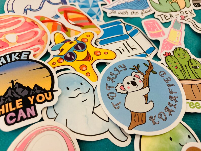 Funny and Cute Cartoon Sticker Pack, Random Variety of Stickers Set - Etsy