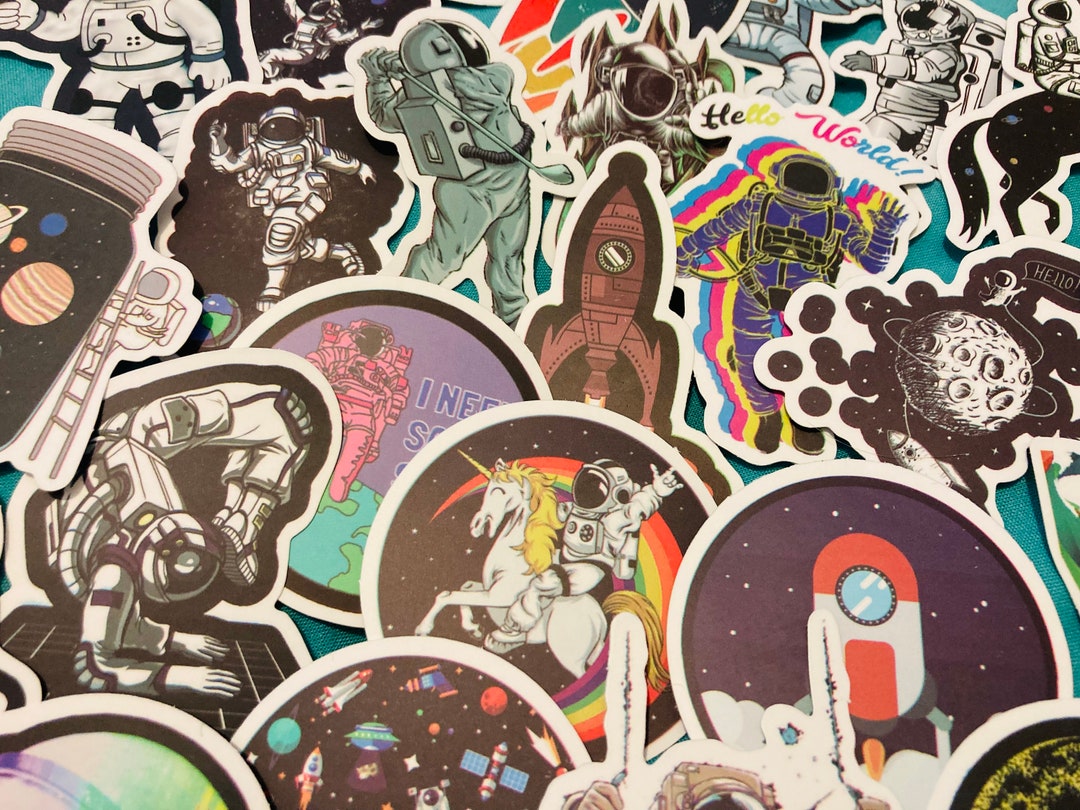 Space, Galaxy, Astronaut Sticker Pack, Random Variety of Stickers Set ...