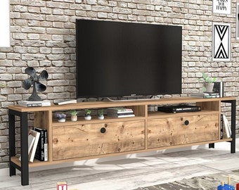 Rustic Media Console | Etsy