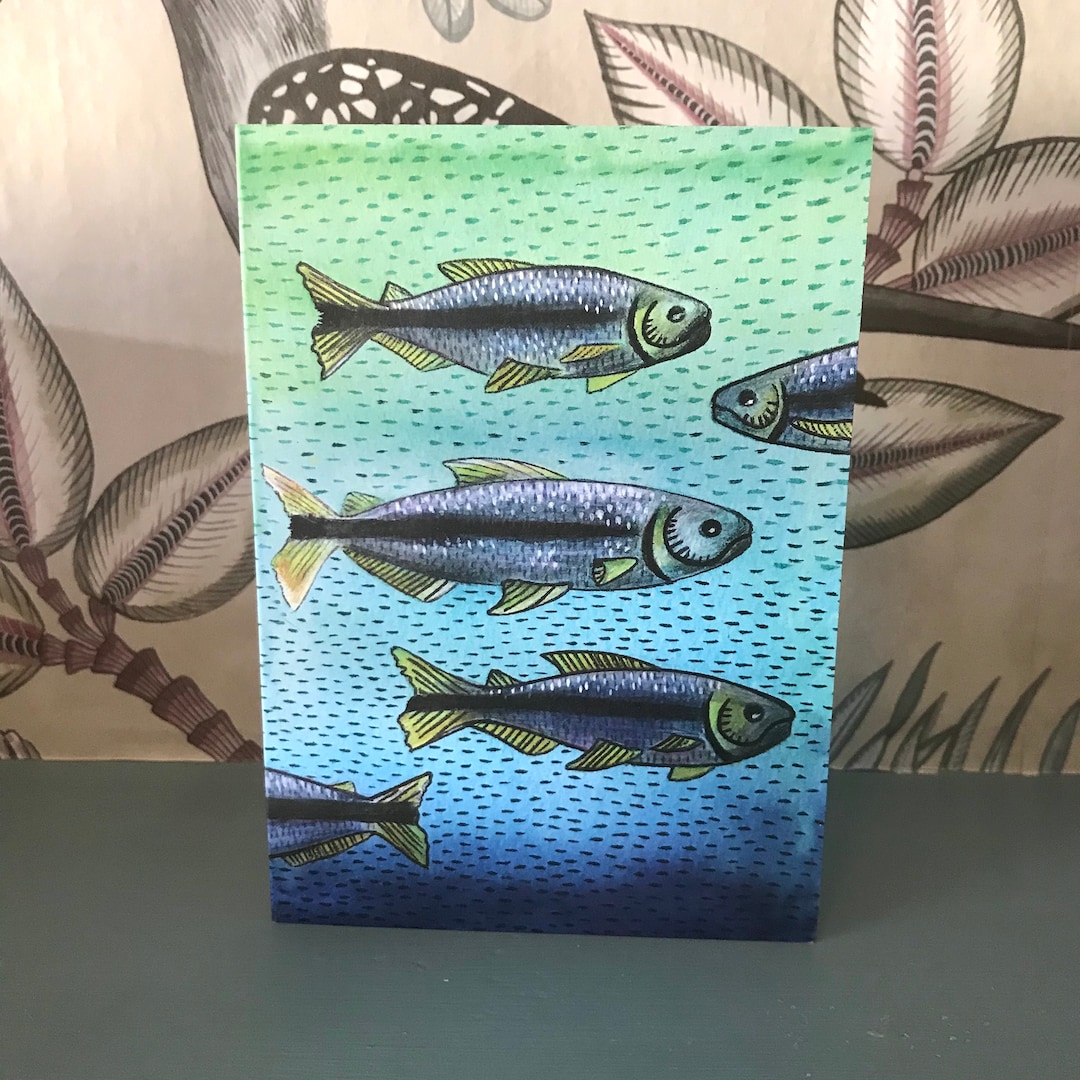 A6 Greeting Cards, Fish Card, Fish Illustration, Fish Birthday Card ...
