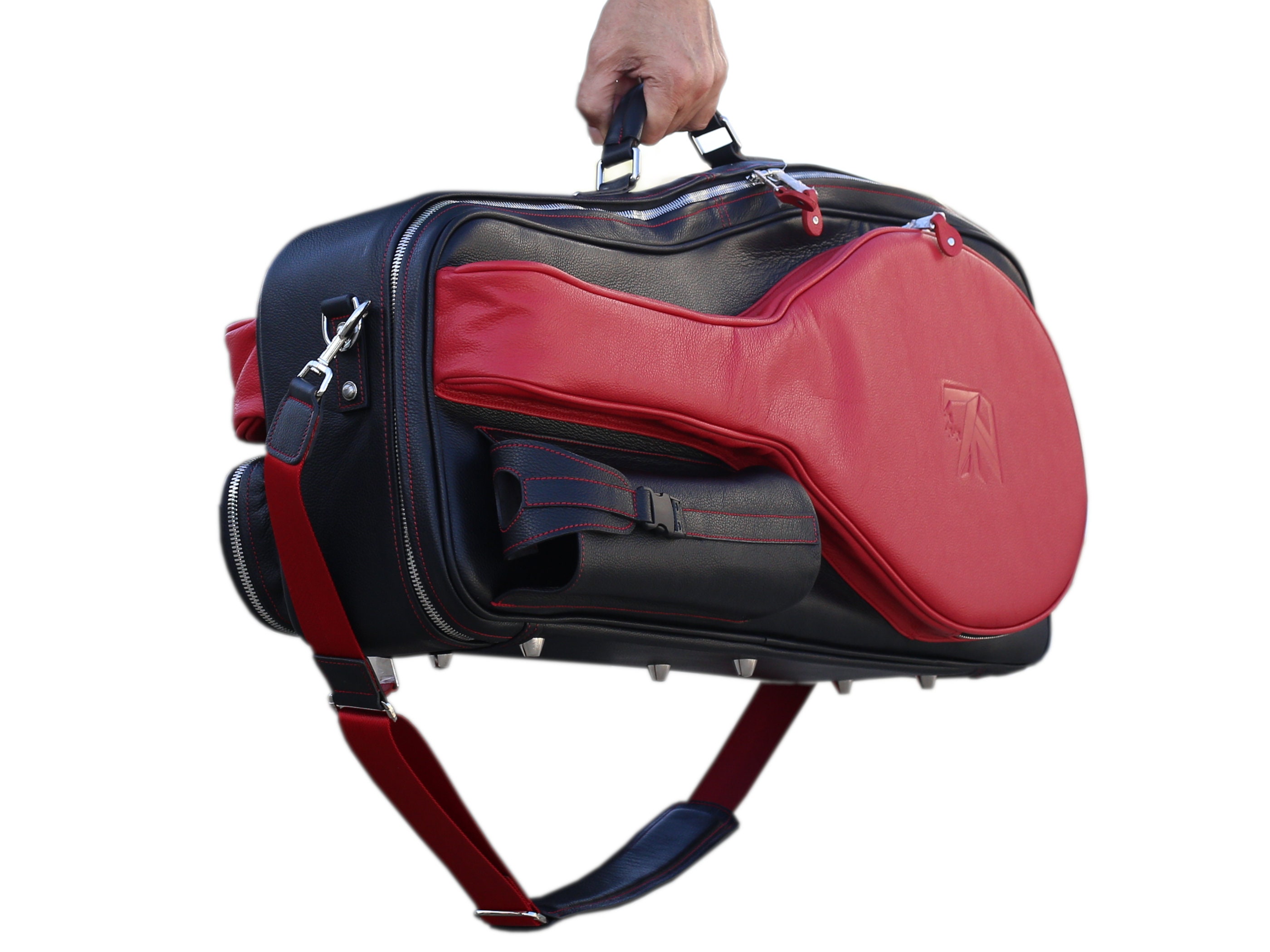 Joya Personalized Leather Tennis Bag, 6 Racket, Top Grain Genuine ...