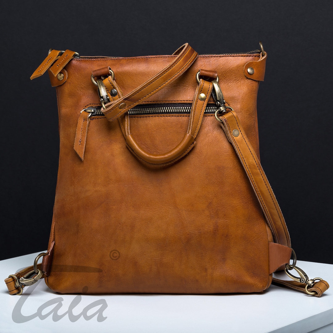 Handmade Leather Backpack, Cozy Backpack - Etsy