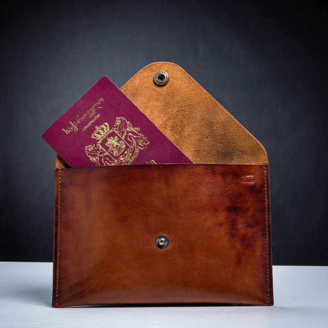 Leather Envelope Bag, Document Bag - Etsy