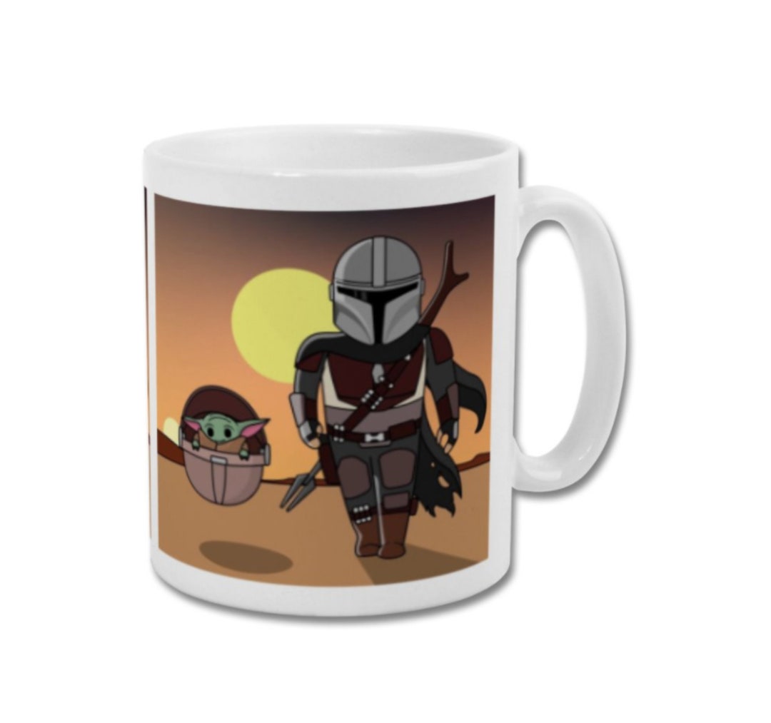 BABY YODA the Child and MANDO This is the Way Cute Cartoon Coffee Mug ...
