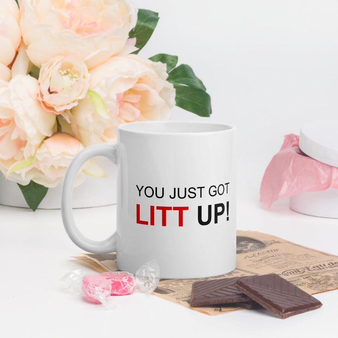 LITT UP Mug Lewis Litt Suits TV Show Funny Meme Suits Coffee Mug Law ...