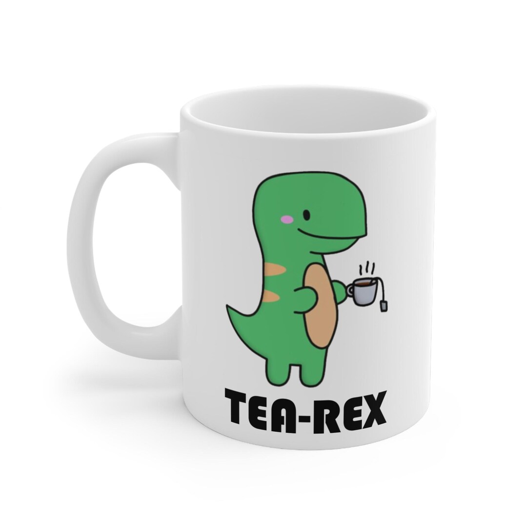 TEA REX Mug Cute Funny Present Gift Idea Caffeine Addict Coffee Lover ...