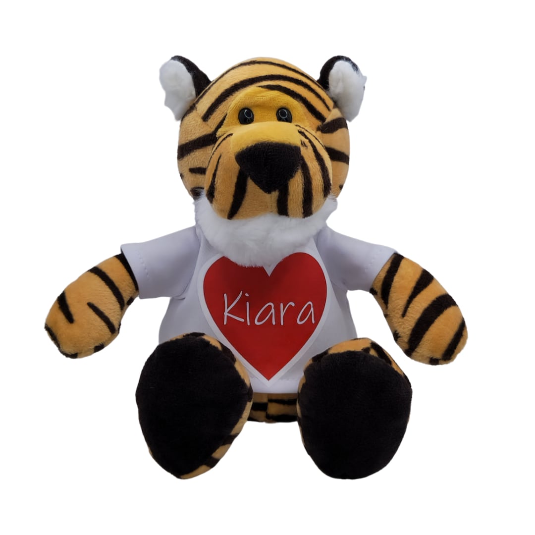 Tiger Toy Teddy Bear PERSONALISED Children's Kid's Soft Plush Animal ...