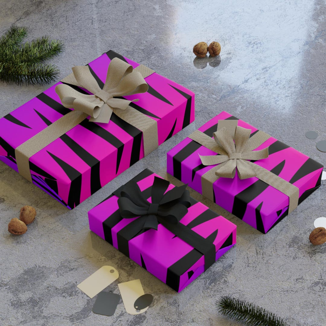Tiger Print Gift Wrap Roll | Unique Christmas Wrapping Paper Tiger ...
