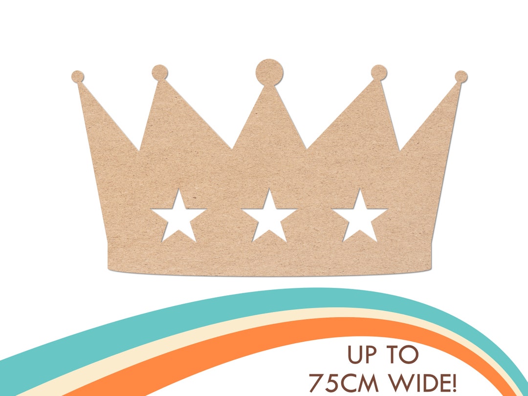 Giant Crown Craft Shape, MDF Crown, Paint Your Own, Extra Large Crown ...