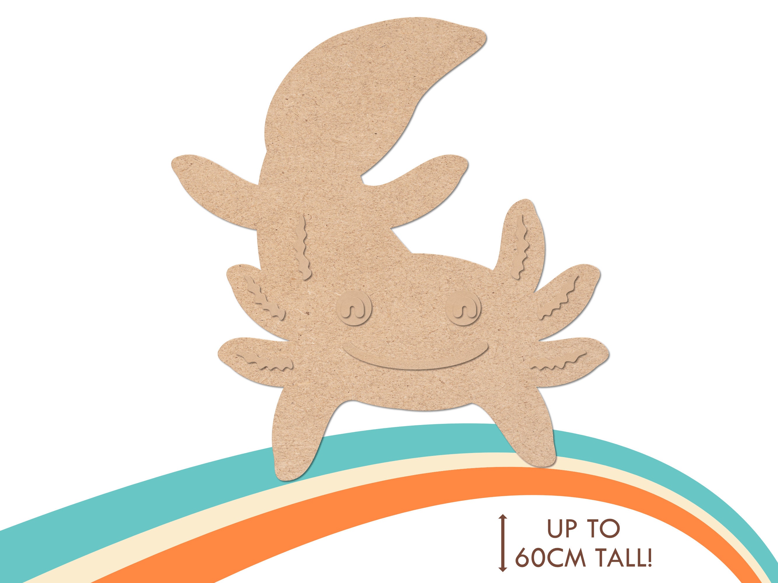 Giant Axolotl Shape Paint Your Own Axolotl DIY Wall Decor - Etsy