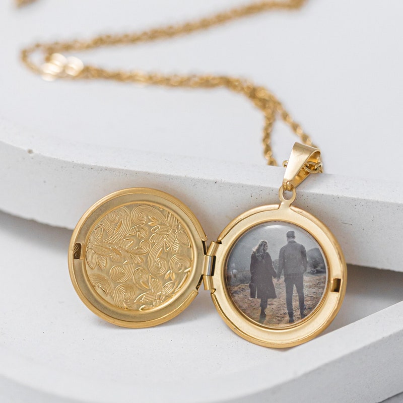 Locket Necklace With Photo - Etsy