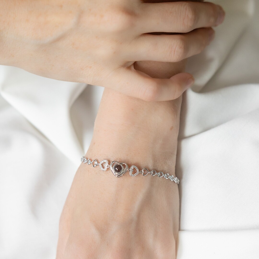 Heart Photo Projection Bracelet • Photo Bracelet • Photo Projection ...