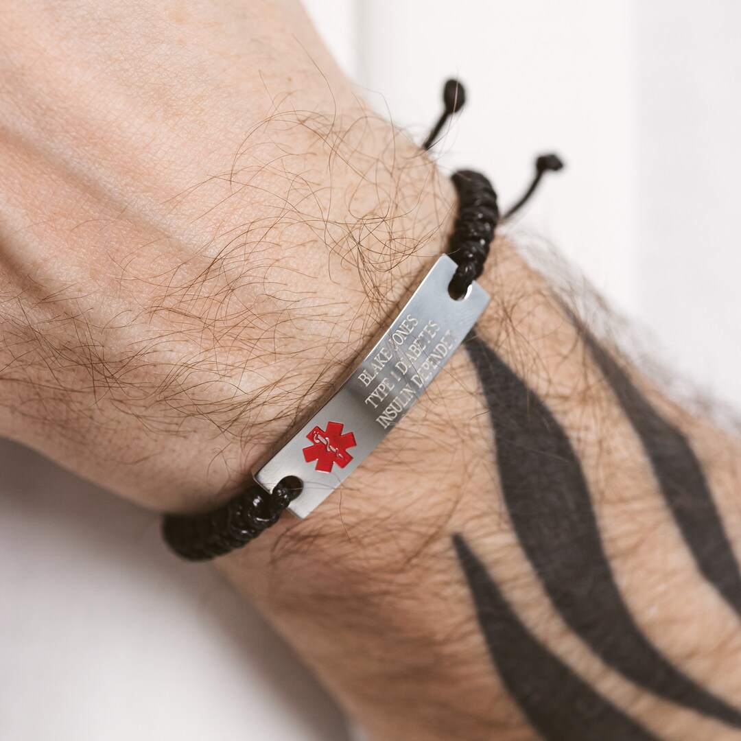 Medical Alert Bracelet • Medical ID Bracelet • Diabetic Bracelet ...