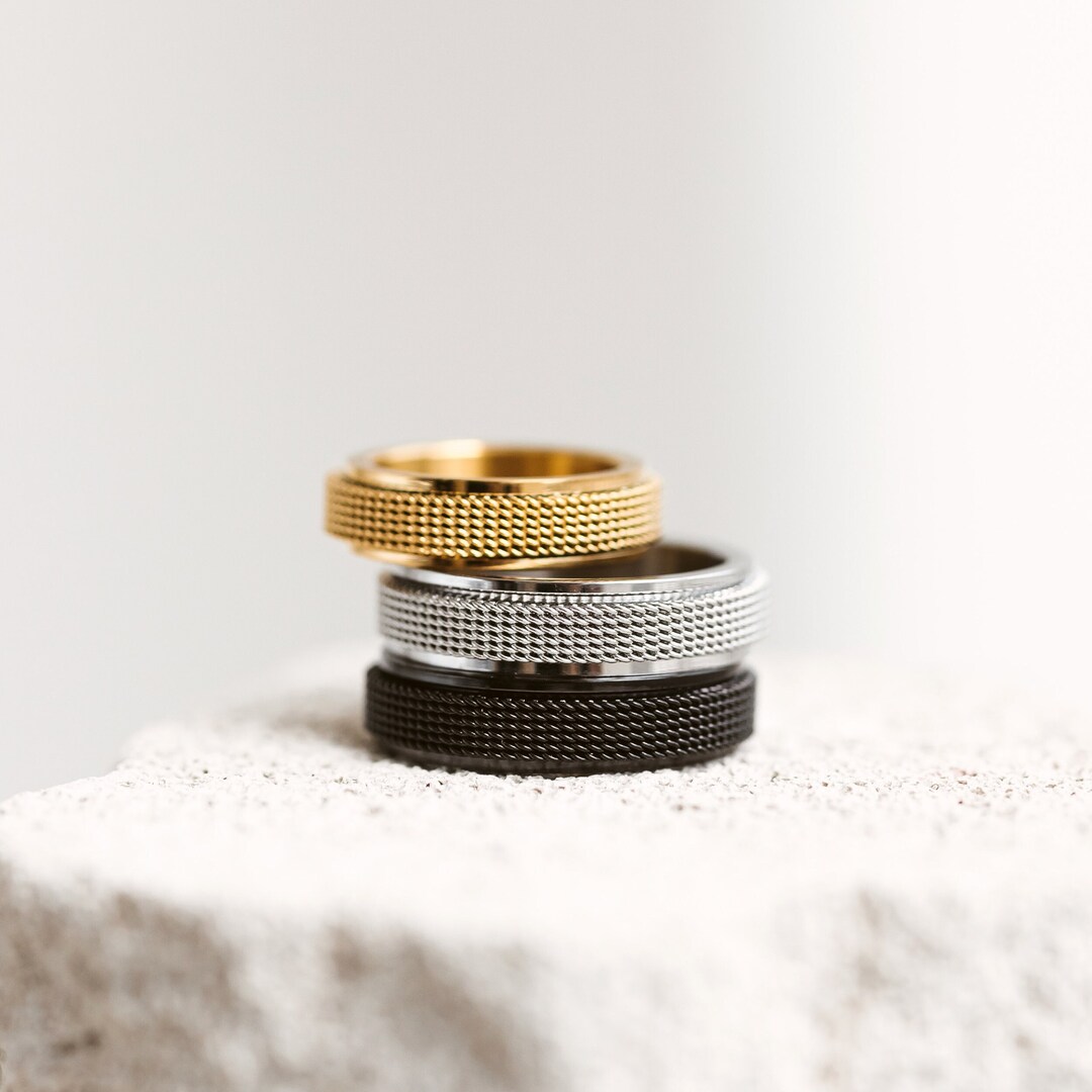 Fidget Ring Spinner Ring Anxiety Ring Spinner Meditation Ring Anxiety ...