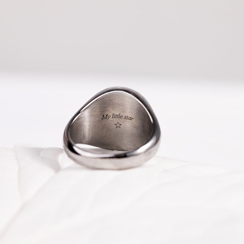 Dog Photo Ring for Him • Personalized Dog Face Ring • Pet Memorial Ring ...