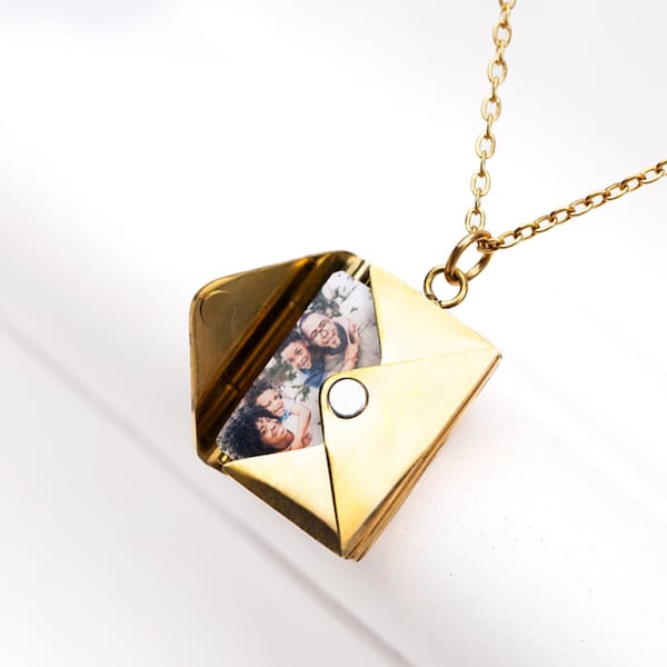 Envelope Necklace - Etsy