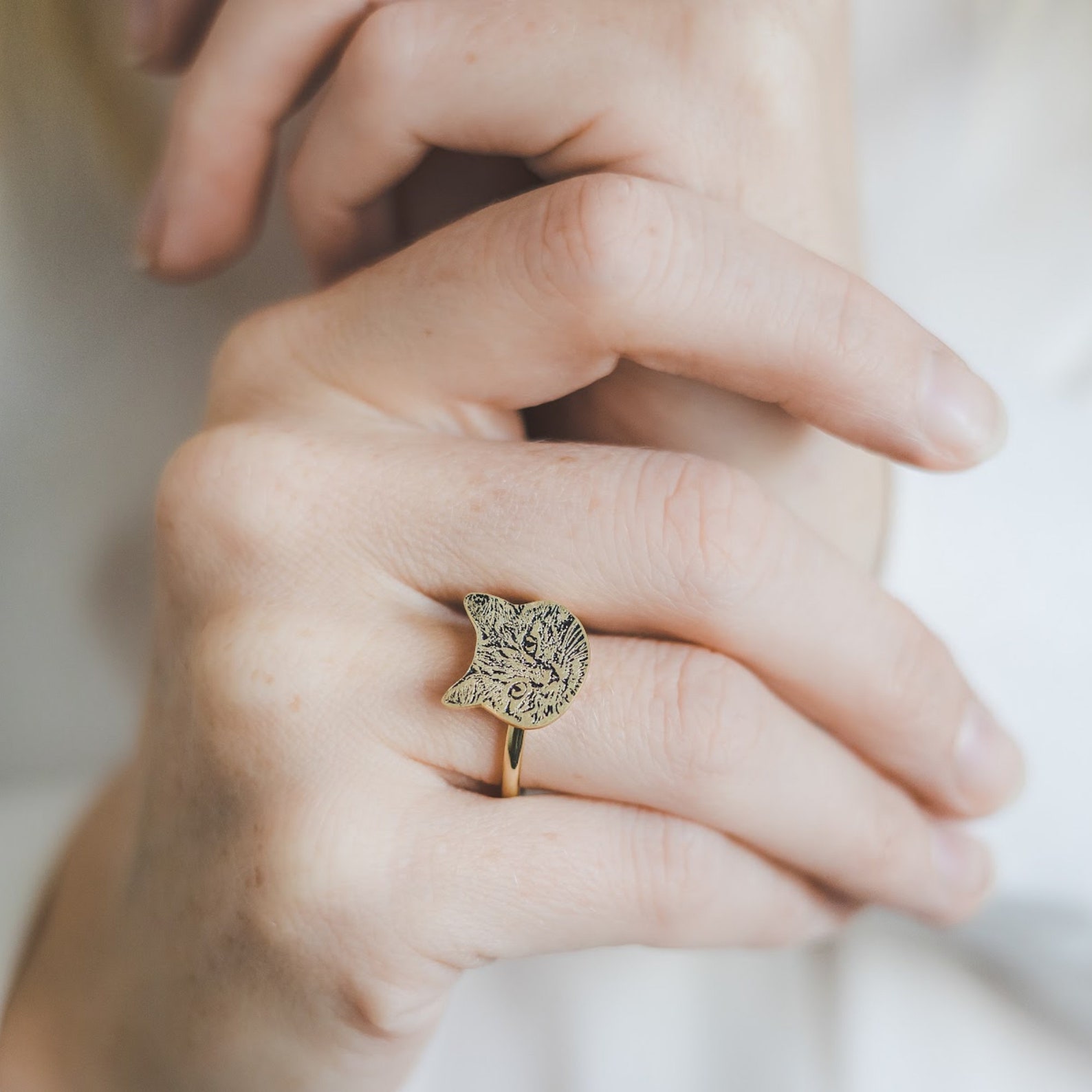 Dog Photo Ring Pet Face Engraving Ring Dog Memorial Ring - Etsy