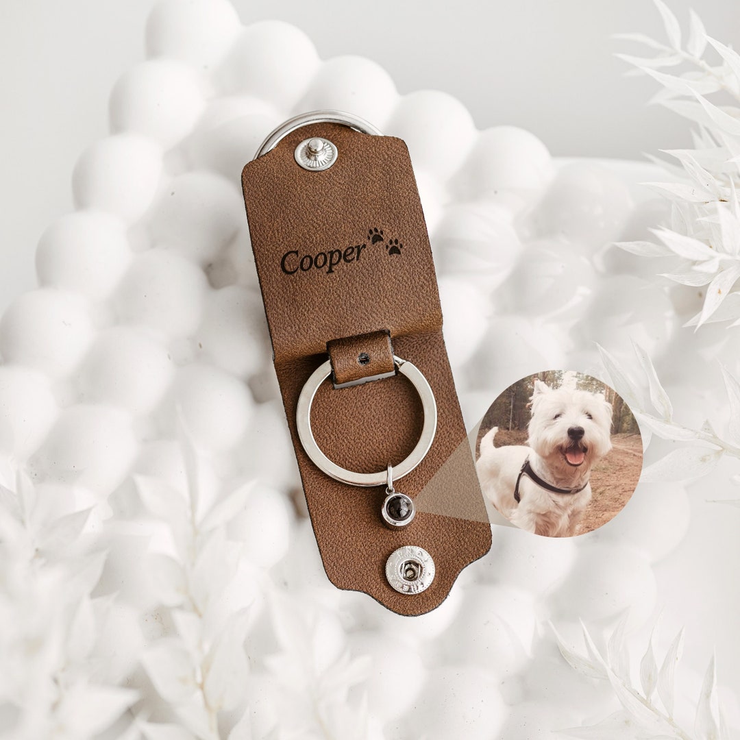 Custom Pet Keychain Pet Memorial Keychain Photo Keychain Projection ...