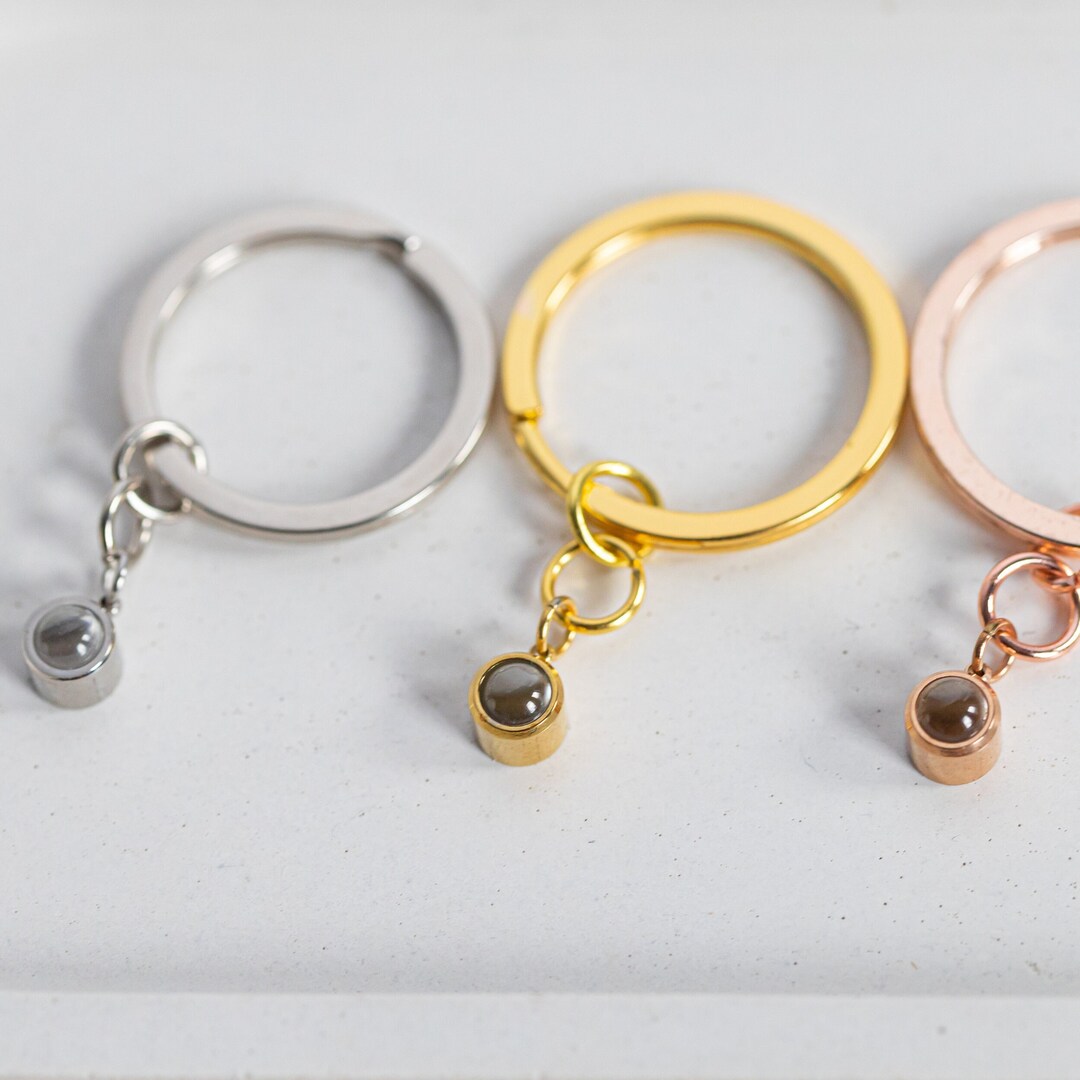 Photo Keychain Photo Projection Keychain Couple Keychain Personalize ...