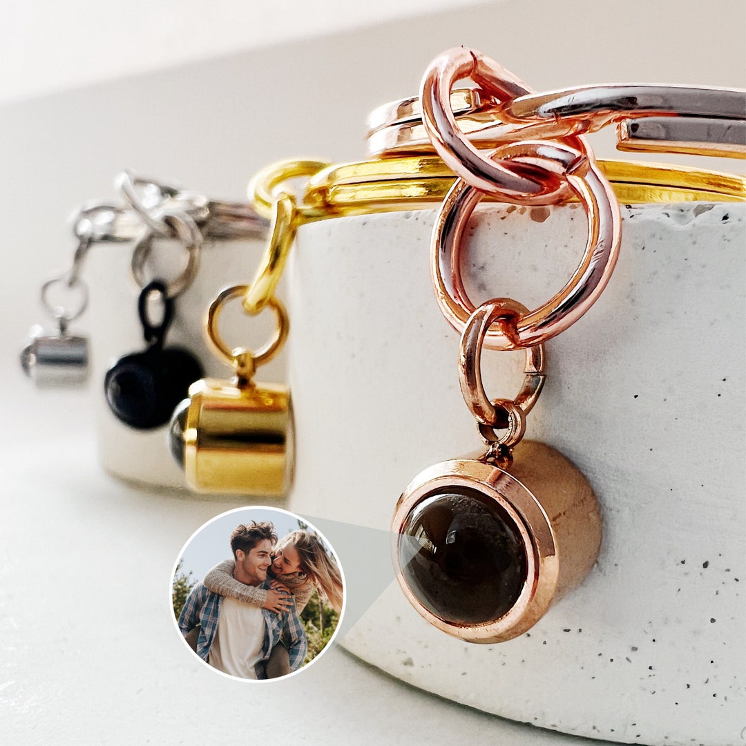 Photo Keychain • Photo Projection Keychain • Couple Keychain ...