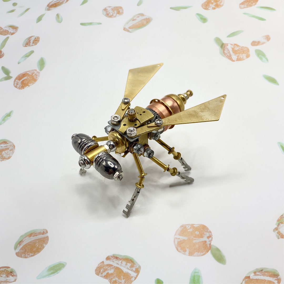 Metal Sculpture Insect Steampunk Home Decor Steampunk Mechanical Insect ...