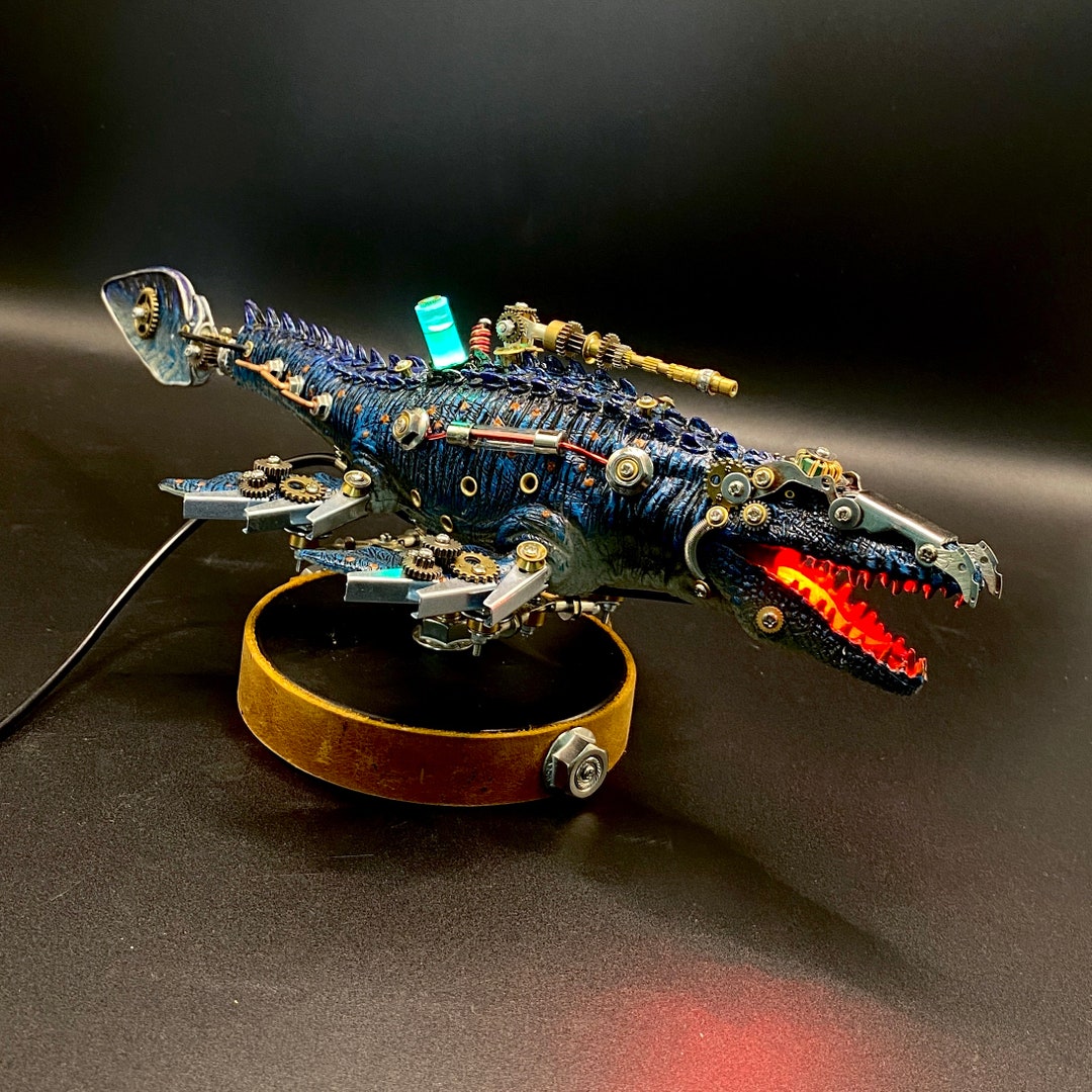 Steampunk Mechanical Mutated Dinosaur Handmade Creative Small Crafts ...