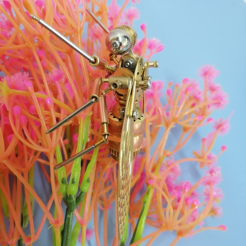 Steampunk Fly Sculpture Metal Sculpture Insect Steampunk Home - Etsy