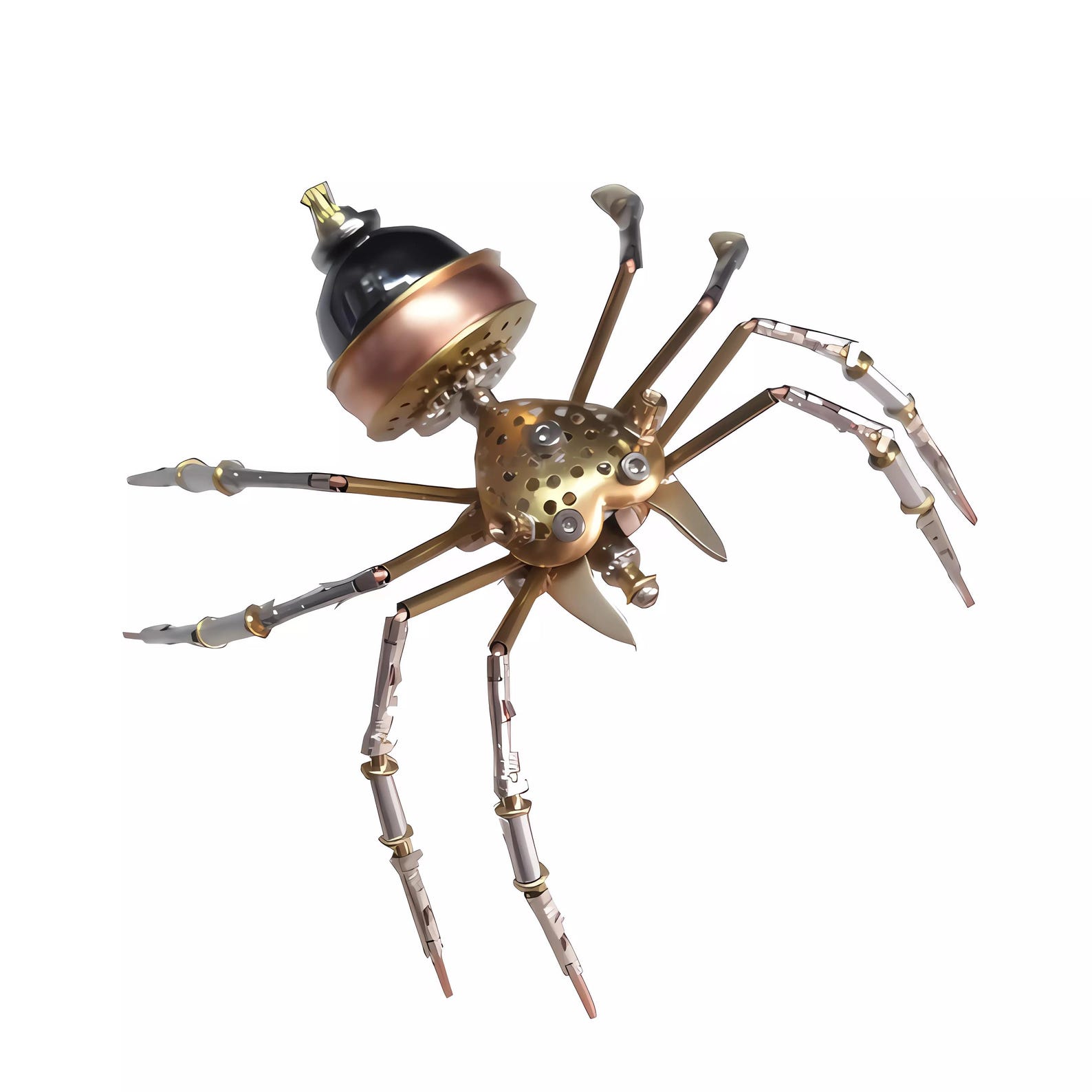 3D Insect Brass Puzzle , Steampunk Spider Model ,puzzle DIY Craft Kit ...