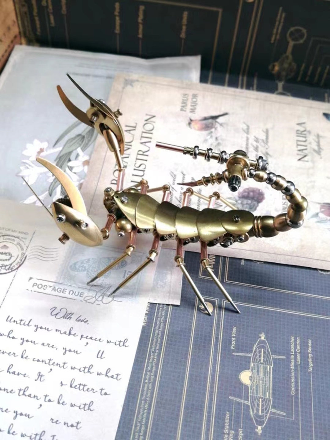 Steampunk Metal Insect Large Scorpion Sculpture Insect Metal Scorpion ...