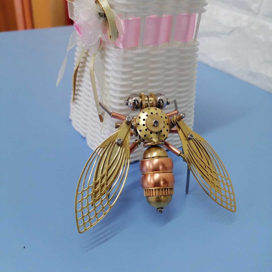 Steampunk Fly Sculpture: Metal Mechanical Insect Home Decor - Etsy