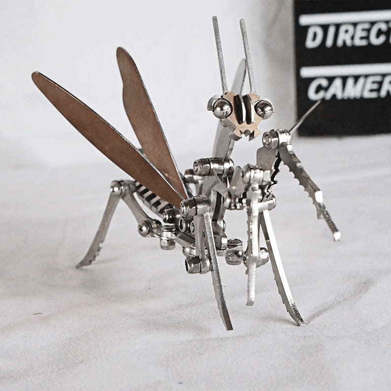 Mechanical Praying Mantis Steampunk Metal Handmade Finished - Etsy