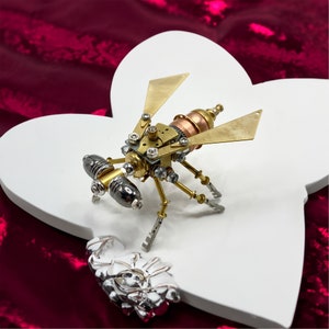 Metal Sculpture Insect Steampunk Home Decor Steampunk Mechanical Insect ...