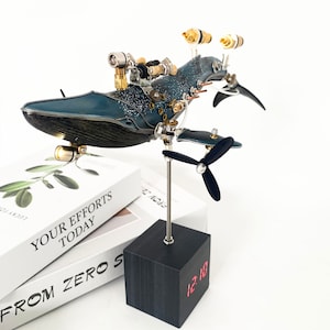 Steampunk Mechanical Clockwork Whales Steampunk Figurine Handmade ...