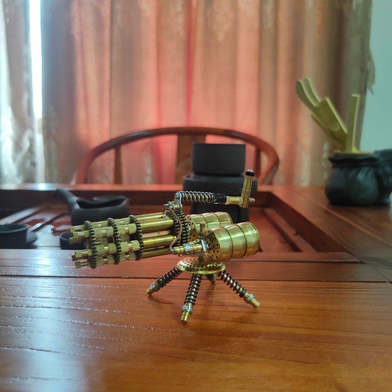 Steampunk Mechanical Gatling Model Steampunk Home Decor Bug Sculpture ...