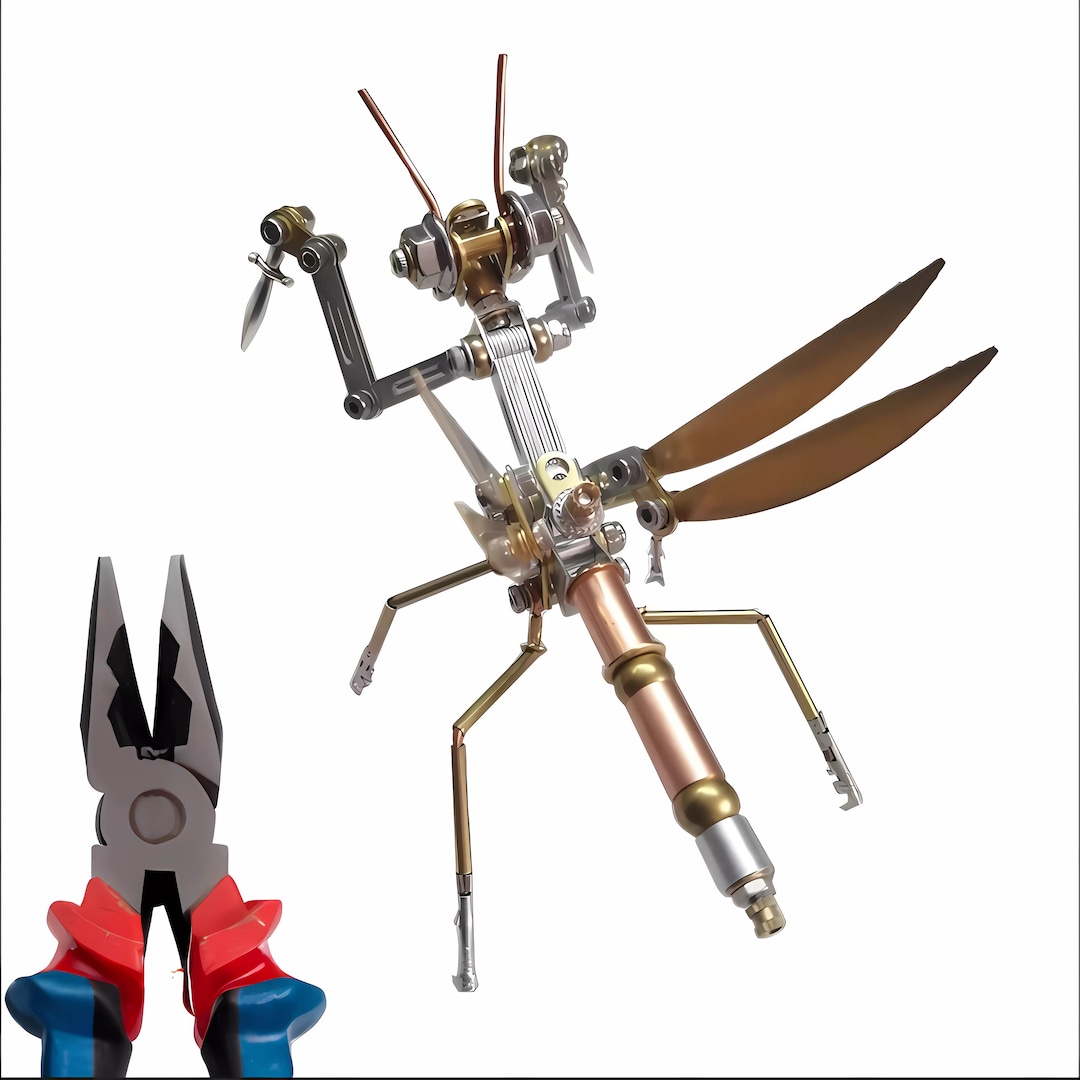 Personalized Toys Steampunk Mantis Model, 3D Insect Brass Puzzle DIY ...