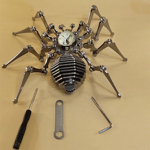 Steampunk Insect Spider Charmp Metal Core Spider Insect Metal Sculpture ...