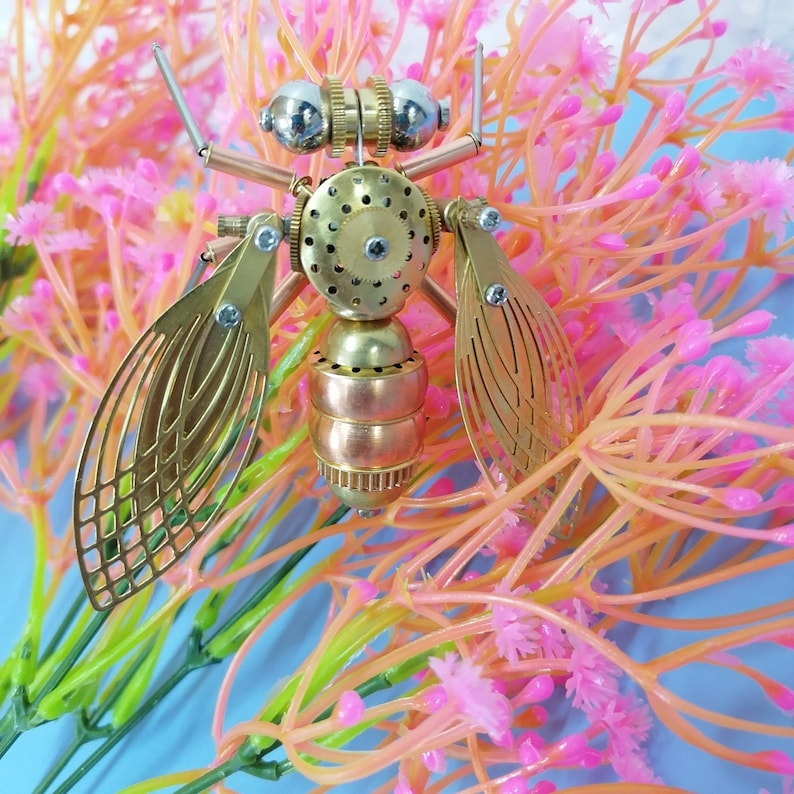 Steampunk Fly Sculpture Metal Sculpture Insect Steampunk Home - Etsy