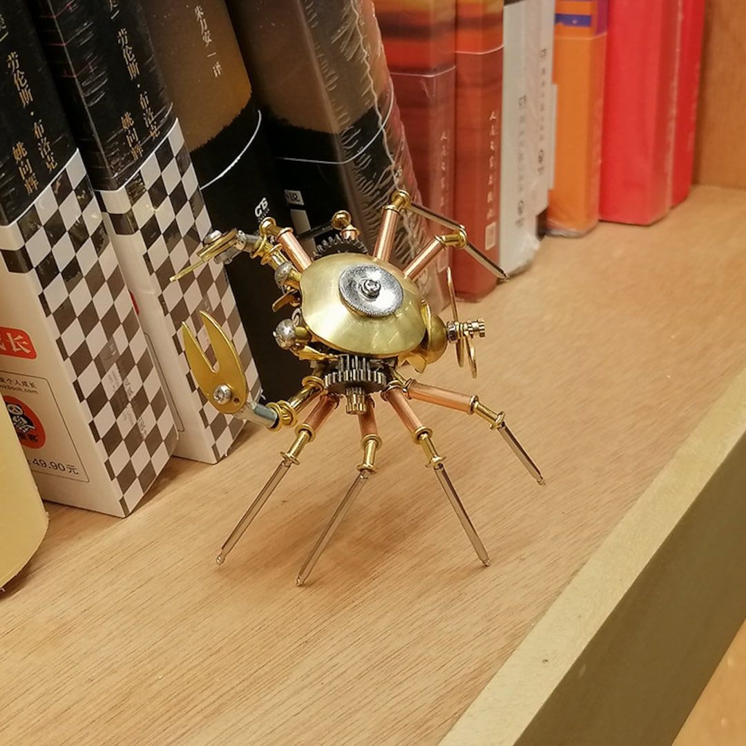 Charming Steampunk Crab Desktop Crab Sculpture Metal Sculpture Insect ...